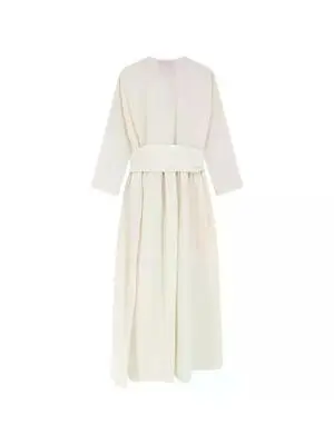 CO.GO Belted Flared Maxi Dress - Neutrals