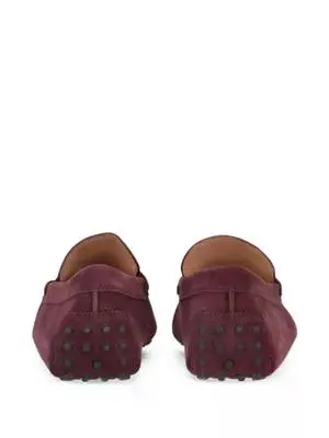TOD'S T-plaque Suede Loafers