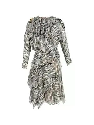 Chloé Ruffled Printed Dress