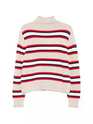 SEMICOUTURE Striped Sweater - Neutrals