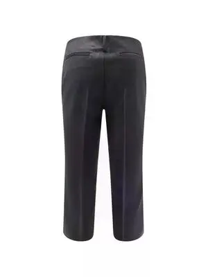 TONYWACK Side-slit Capri Trousers
