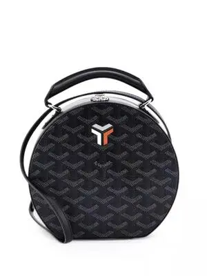 Goyard Alto Hatbox Bag Coated Canvas Satchel - Black