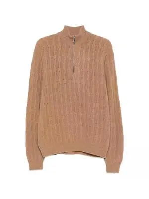 Etro Quarter-zip Sweater - Brown