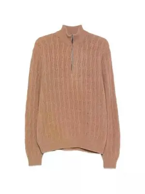 Etro Quarter-zip Sweater - Brown