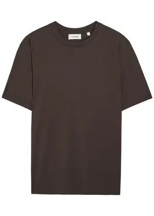 FRAME Cotton-jersey T-shirt - Brown