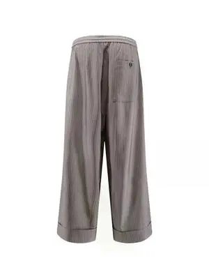 TONYWACK Pinstripe-pattern Wide-leg Trousers