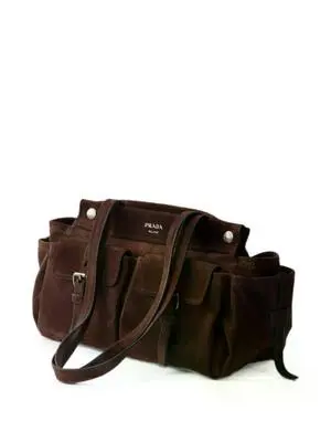 Prada Medium Suede Tote Bag