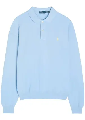 Polo Ralph Lauren Logo Embroidered Cotton-blend Polo Sweatshirt
