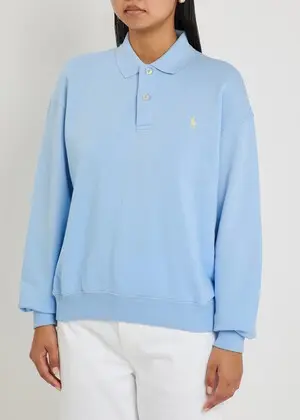 Polo Ralph Lauren Logo Embroidered Cotton-blend Polo Sweatshirt