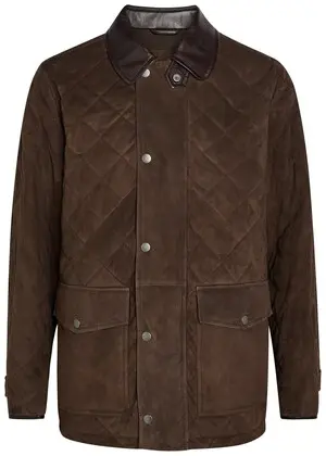 Gant Quilted Suede Jacket