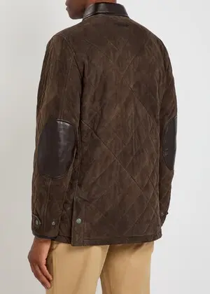 Gant Quilted Suede Jacket