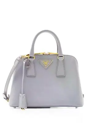 Prada Saffiano Promenade Small Satchel Bag - Purple