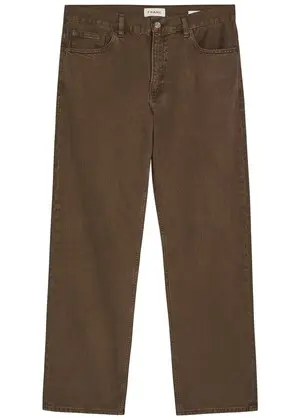 FRAME Relaxed Straight-leg Denim Jeans - Light Brown