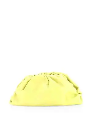 Bottega Veneta The Pouch Leather Teen Clutch Bag - Green