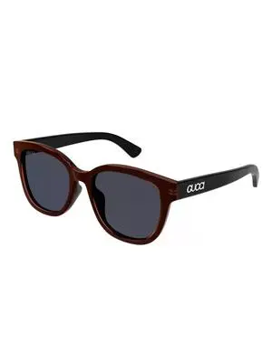 Gucci Logo Square Sunglasses - Black