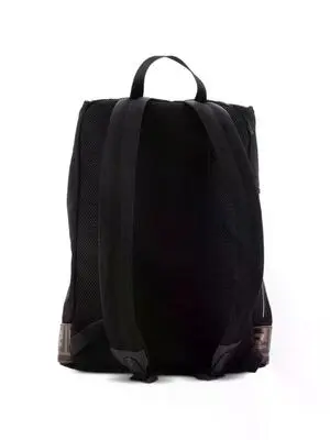 Fendi Santander Nylon With Zucca Embossed Leather Backpack
