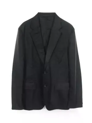 Comme Des Garçons Single-breasted Striped Tailored Wool Blazer - Black