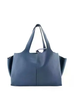 Celine Tri-fold Grained Calfskin Small Shoulder Bag - Blue