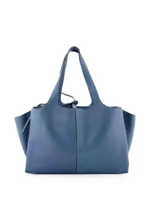 Celine Tri-fold Grained Calfskin Small Shoulder Bag - Blue
