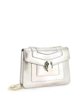 BVLGARI Serpenti Forever Square Leather Small Shoulder Bag
