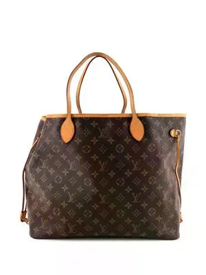 LOUIS VUITTON Neverfull Monogram Canvas Gm Tote Bag - Brown