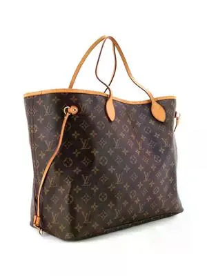 LOUIS VUITTON Neverfull Monogram Canvas Gm Tote Bag - Brown