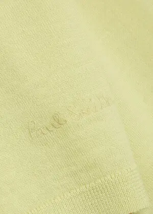 Paul Smith Logo-embroidered Merino Wool Polo Shirt