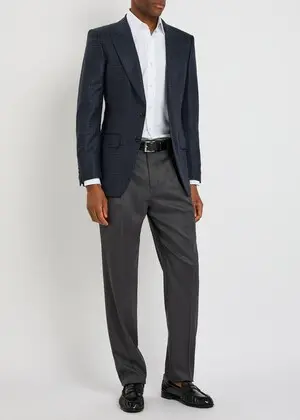 LARDINI Straight-leg Wool Trousers