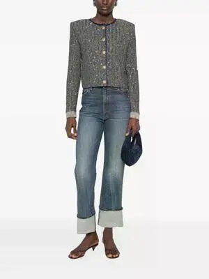 Balmain Glittered Tweed Cardigan