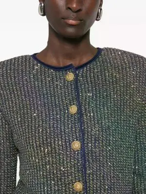 Balmain Glittered Tweed Cardigan