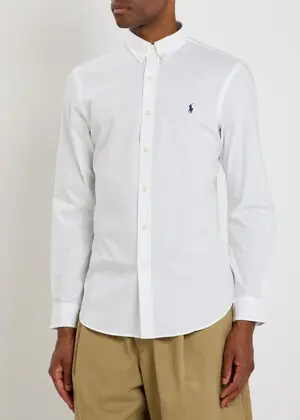 Polo Ralph Lauren Logo-embroidered Stretch-cotton Shirt