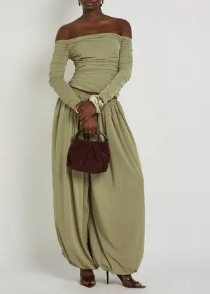 Ronny Kobo Ruby Ruched Tissue Jersey Top