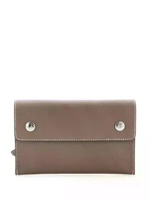 Hermès Hermesnap Wallet Bag Epsom Crossbody Bag - Grey