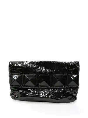 Marc Jacobs Studded Leather Clutch Bag - Black