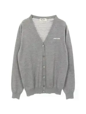Miu Miu 2010s Wool Cardigan - Grey