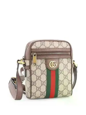 Gucci Ophidia Messenger Bag Gg Coated Canvas Mini Crossbody