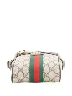 Gucci Ophidia Messenger Bag Gg Coated Canvas Mini Crossbody