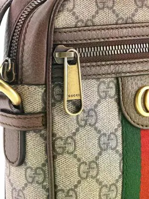 Gucci Ophidia Messenger Bag Gg Coated Canvas Mini Crossbody