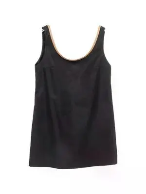 Prada Re-nylon Logo-plaque Mini Dress - Black