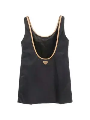 Prada Re-nylon Logo-plaque Mini Dress