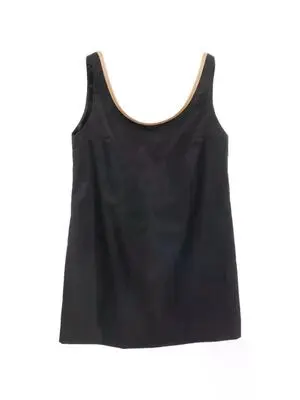 Prada Re-nylon Logo Plaque Mini Dress - Black