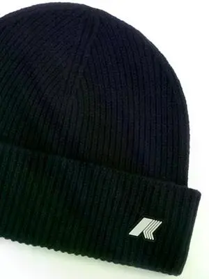 K-WAY Brice Ribbed-knit Beanie Hat - Blue