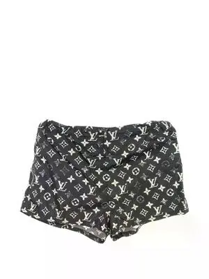 LOUIS VUITTON 2010s Monogram Shorts - Black