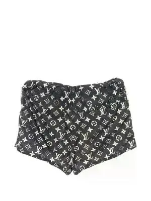 LOUIS VUITTON Monogram Print Elasticated Waistband Shorts