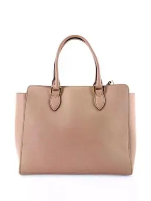 Prada Convertible Saffiano With Soft Calf Medium Tote Bag