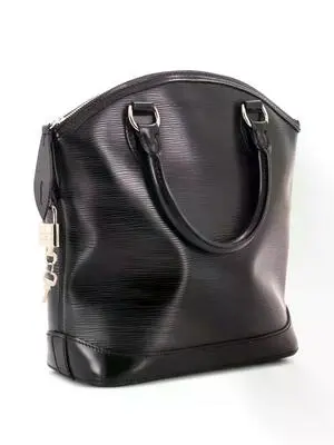 LOUIS VUITTON Lockit Handbag Epi Leather Pm Satchel - Black