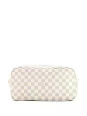 LOUIS VUITTON Neverfull Nm Damier Mm Tote Bag - White
