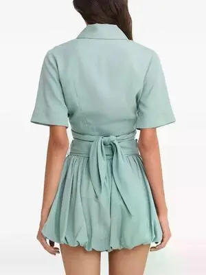 Matthew Bruch Cropped Shirt With Twist Detail