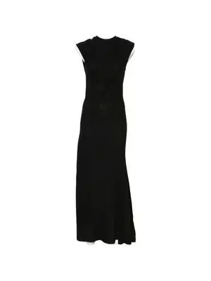 Attico Open-back Draped Maxi Dress