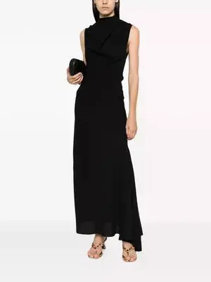 Attico Open-back Draped Maxi Dress